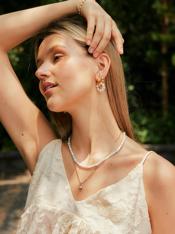 Spark Square Kette Gold | ICRUSH