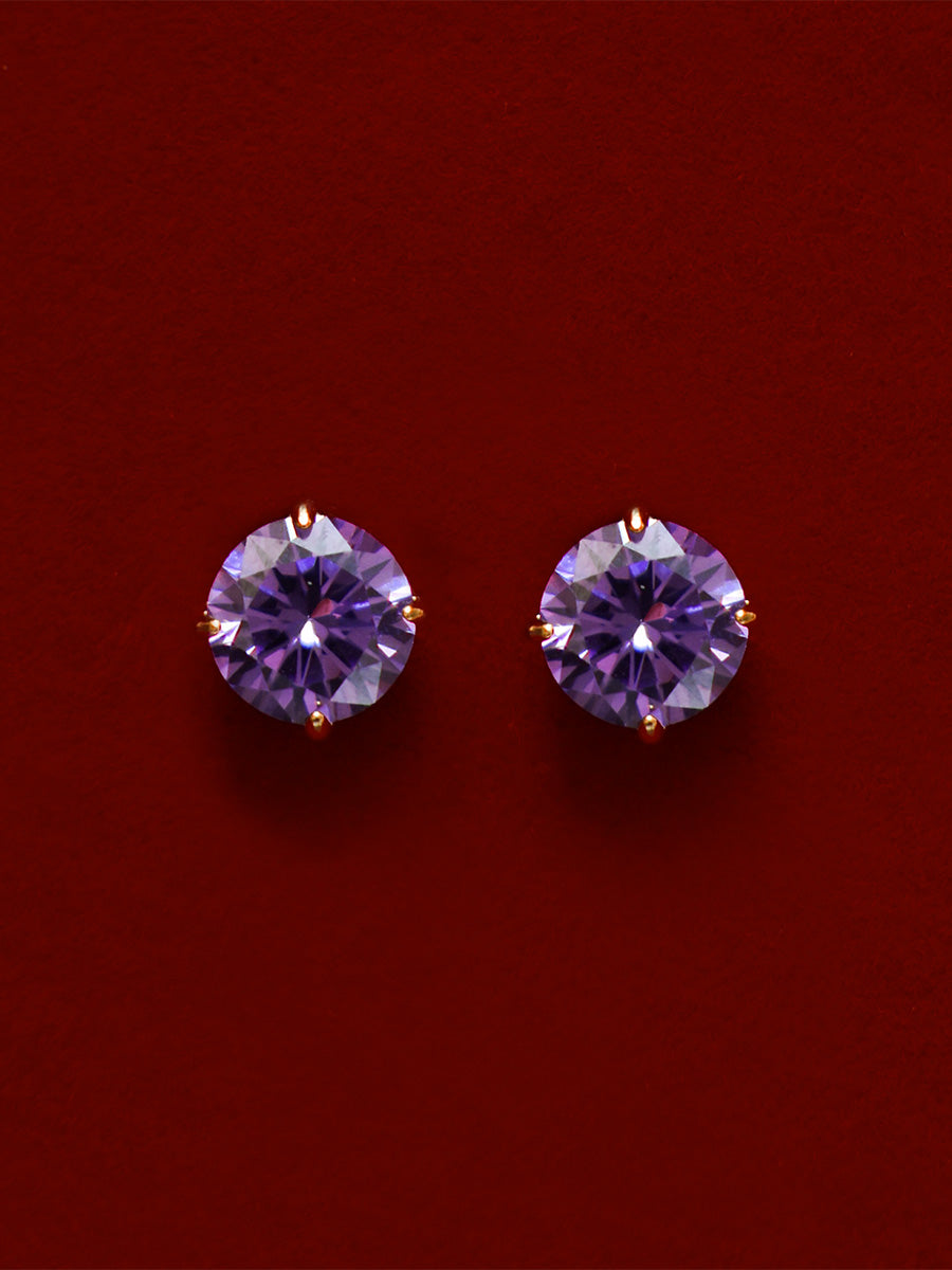 ICRUSH - Crystal Delight Purple Stub-Ohrringe | ICRUSH