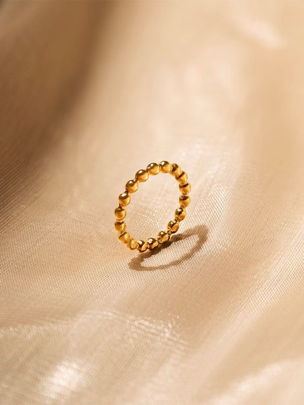 Beaded Ring Gold - 54 | ICRUSH
